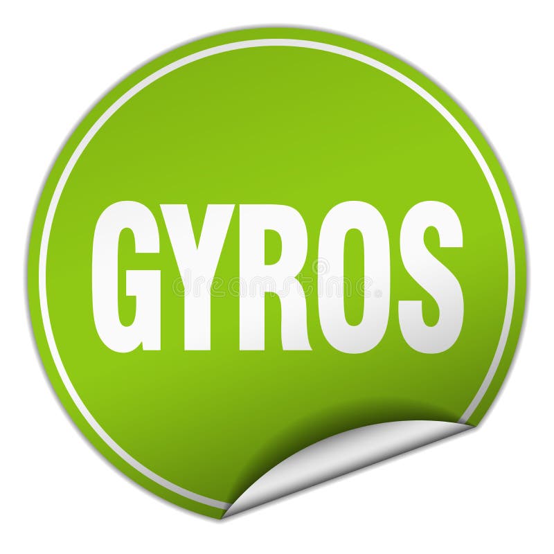 Gyros Sticker Stock Illustrations – 187 Gyros Sticker Stock ...