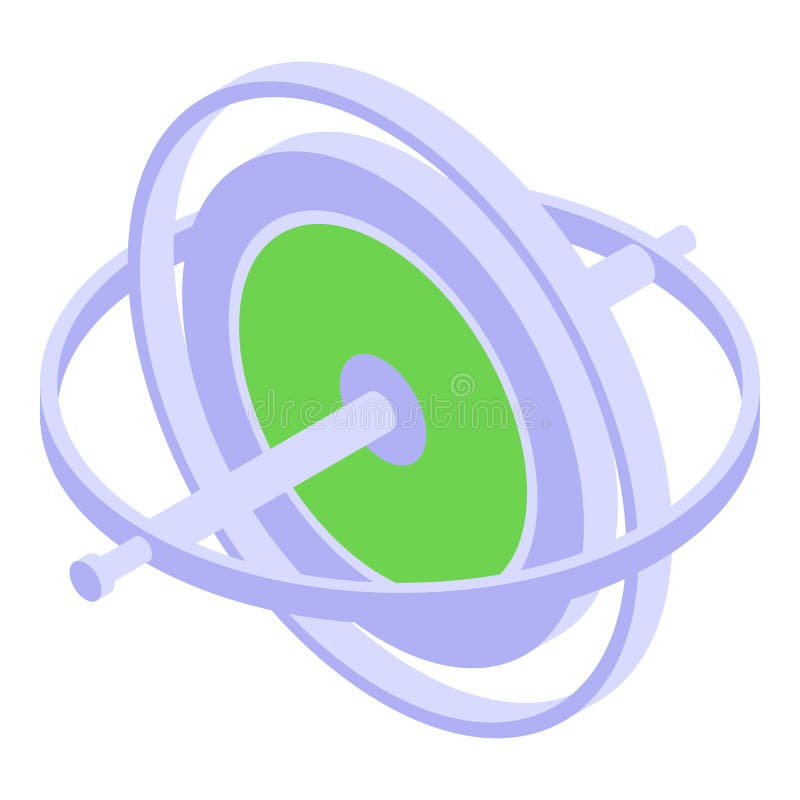 Gyroscope Icon, Isometric Style Stock Vector - Illustration of logo ...