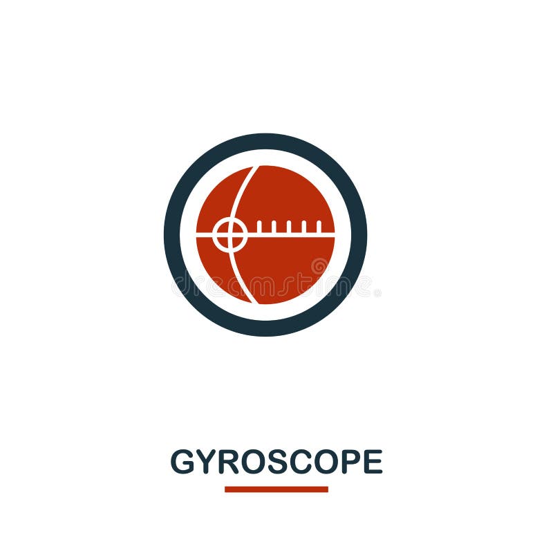 Gyroscope Icon from Sensors Icons Collection. Creative Two Colors ...