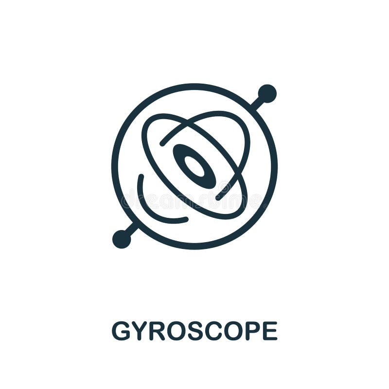 Gyroscope Icon. Simple Element from Sensors Icons Collection Stock ...