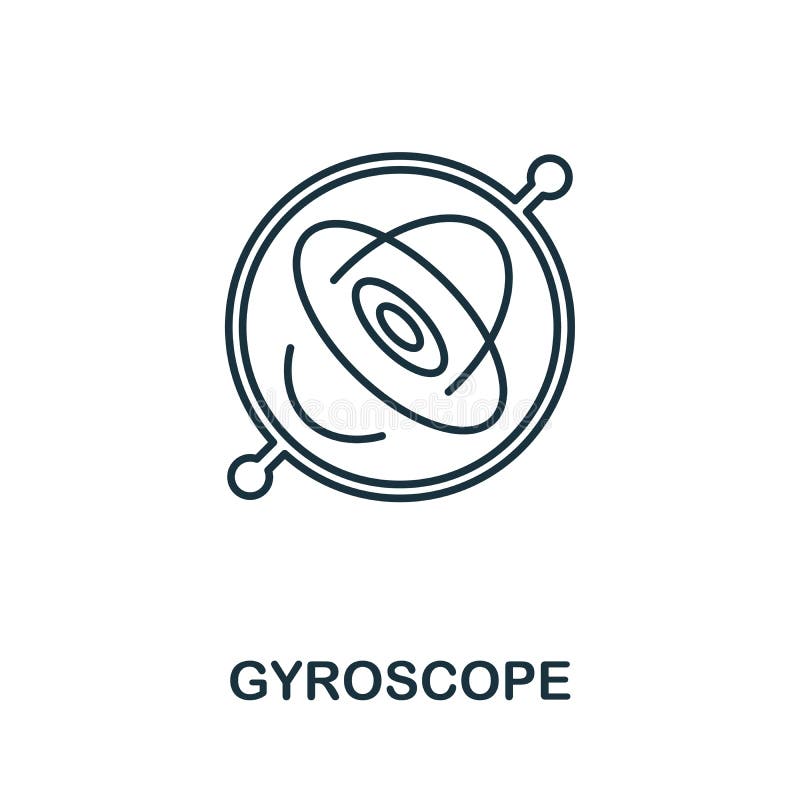 Gyroscope Icon. Simple Element from Sensors Icons Collection Stock ...