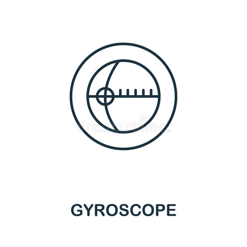 Gyroscope Icon from Sensors Icons Collection. Creative Two Colors ...