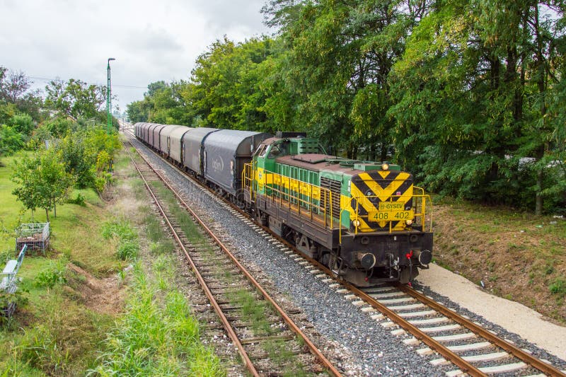 GySEV freight train editorial image. Image of freighter - 65949665