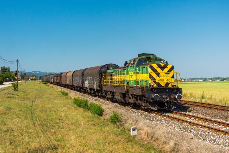 GySEV freight train editorial image. Image of hungary - 65949685