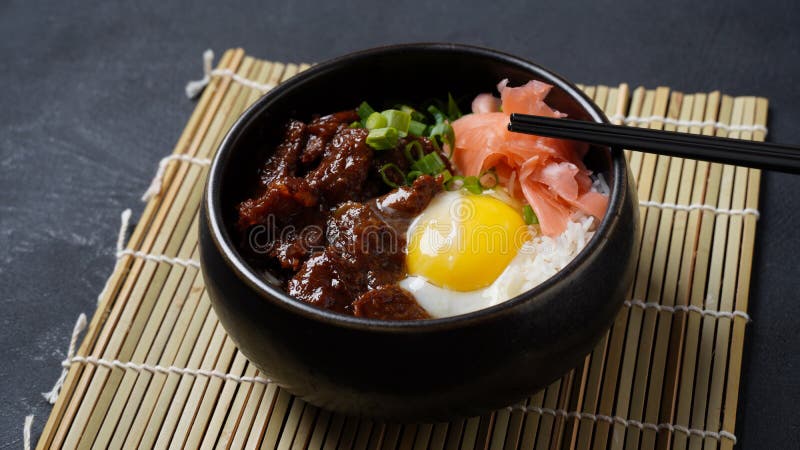 Beef Rice Set Lunch Japanes Stock Photos - Free & Royalty-Free Stock ...