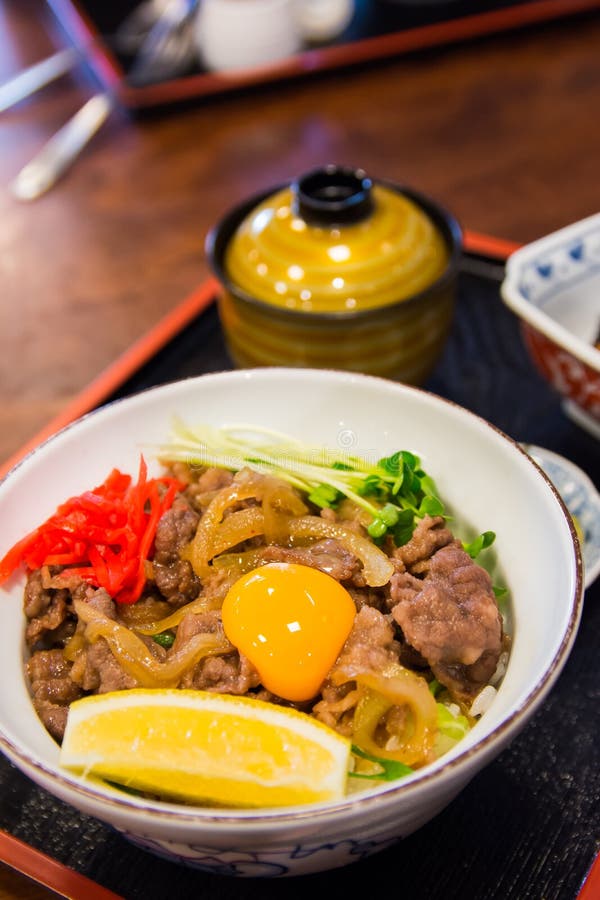 Gyudon stock image. Image of foods, wafu, japanese, root - 19439505