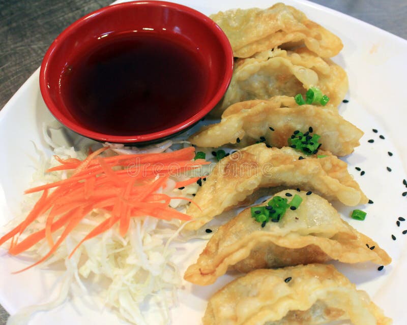 Gyuza stock image. Image of gyuza, restaurant, sticks - 61500905