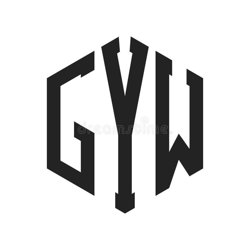 GYW Logo Design. Initial Letter GYW Monogram Logo Using Hexagon Shape ...