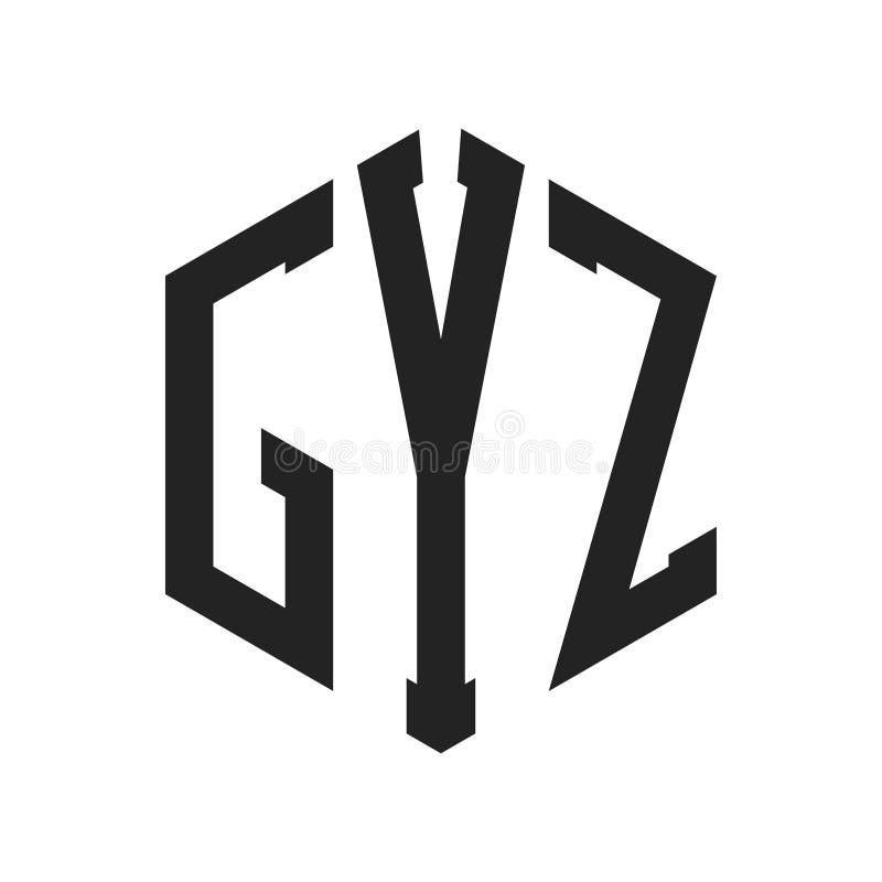 GYZ Logo Design. Initial Letter GYZ Monogram Logo Using Hexagon Shape ...