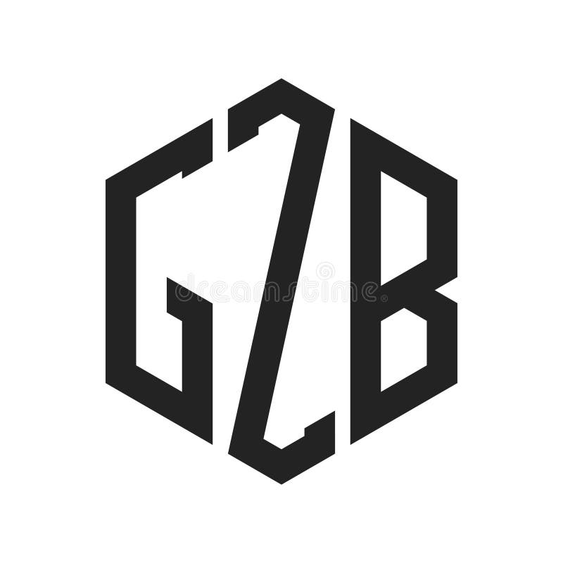 GZB Logo Design. Initial Letter GZB Monogram Logo Using Hexagon Shape ...