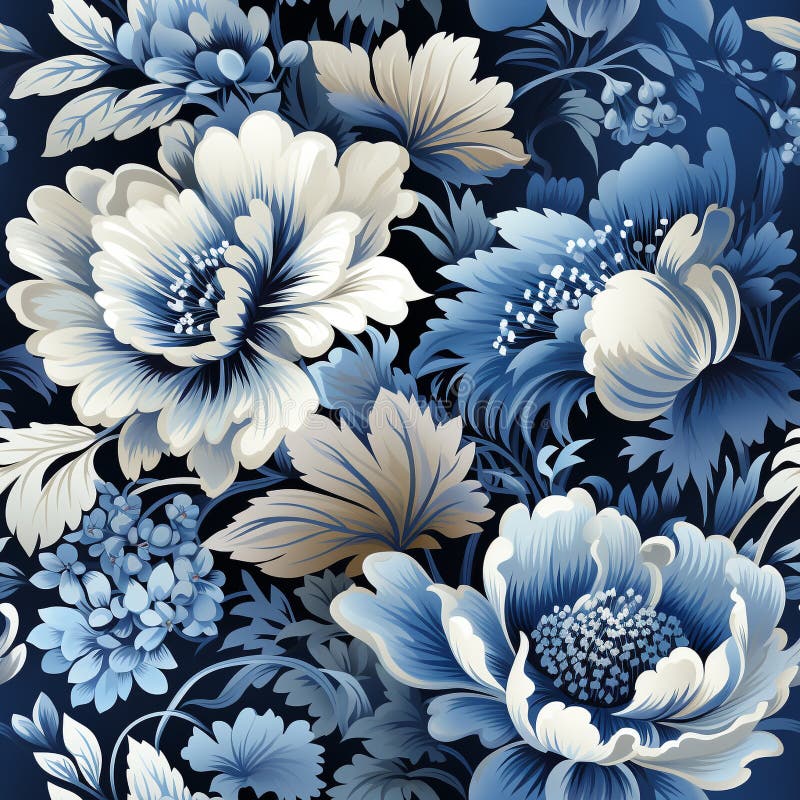 Gzhel Patterns Stock Illustrations – 95 Gzhel Patterns Stock ...