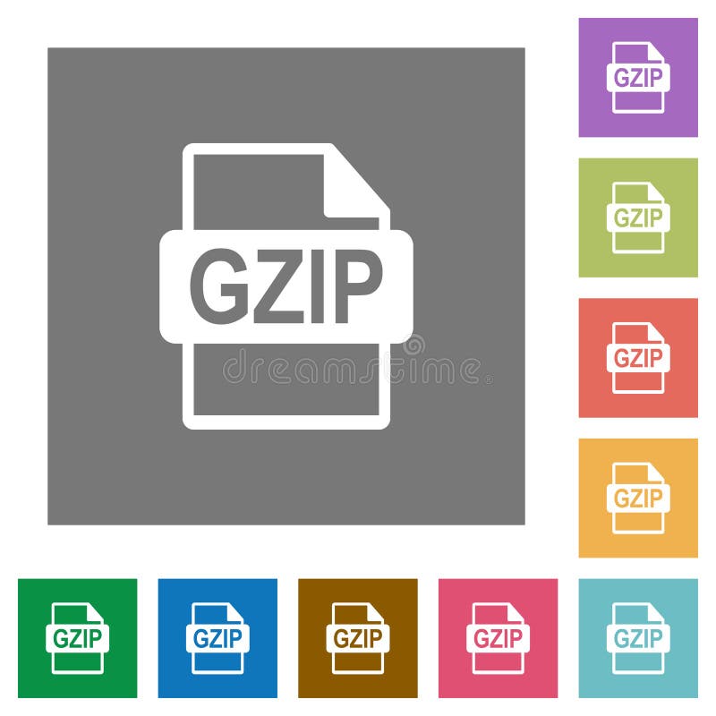 GZIP File Format White Icons in Round Glossy Buttons on Black ... GZIP File Format White Icons in Round Glossy Buttons on Black ...