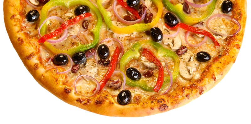 Halbe Pizza stockbild. Bild von pizza, halbe - 21092913