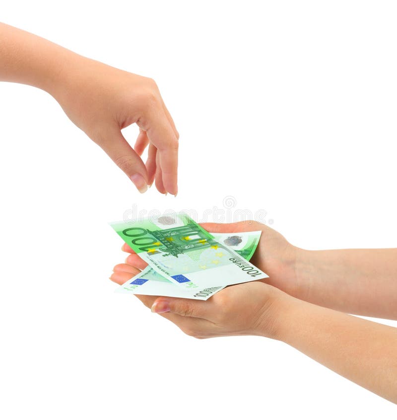 Hände, die Geld geben stockfoto. Bild von nächstenliebe - 17361280