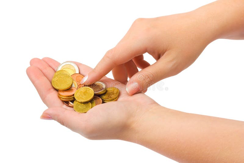 Hände, die Geld zählen stockfoto. Bild von bankrott, mädchen - 8917388