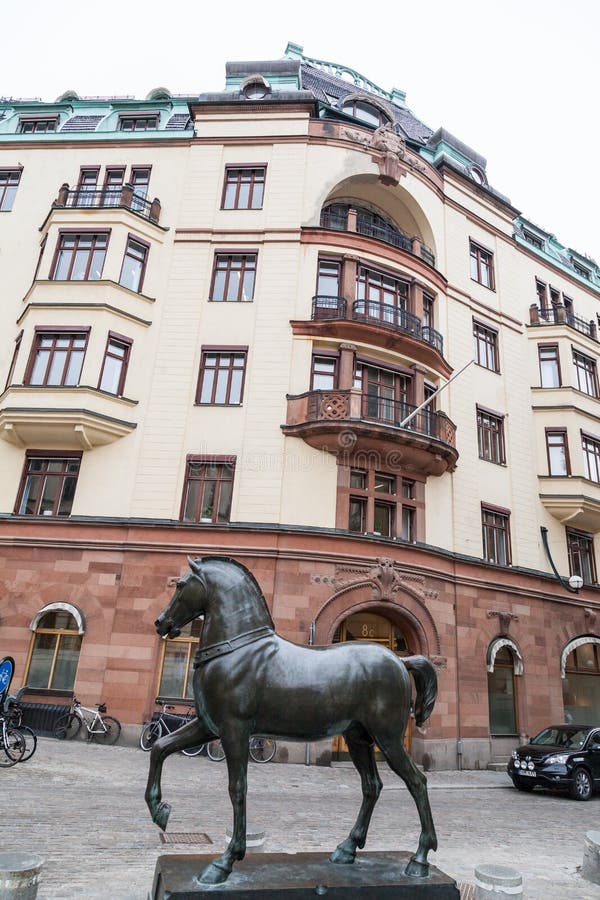 Staty i Stockholm arkivfoto. Bild av skulpturer, europa - 63492744