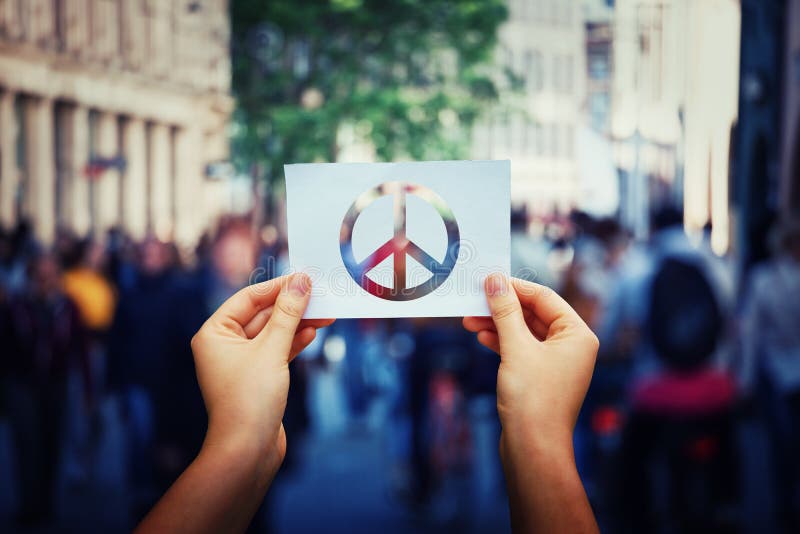Symbol av fred och frihet arkivfoto. Bild av symbol - 110411036