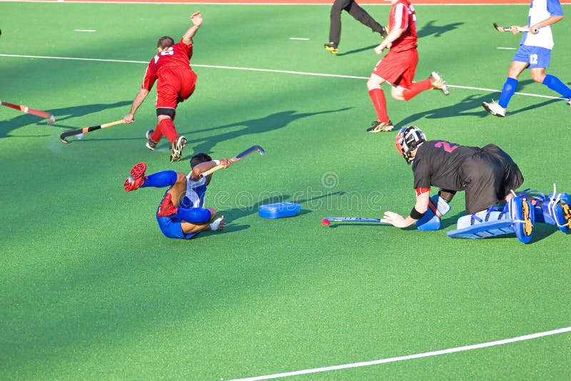 Hóquei do campo foto de stock. Imagem de campeonatos, esportes - 2453670