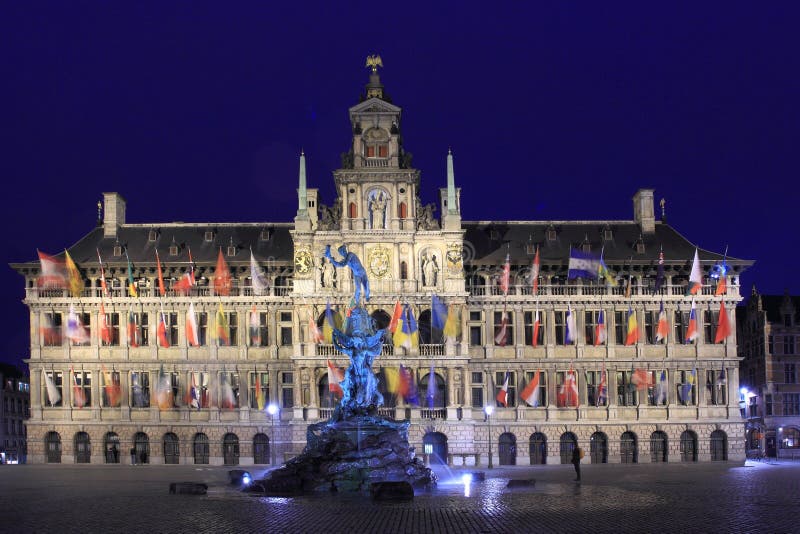 Ville Hôtel, Grande Place Du Marché, Belgique D'Anvers Photo éditorial ...