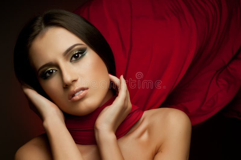 Hübsche Frau stockbild. Bild von zauber, gefühl, schön - 22929619