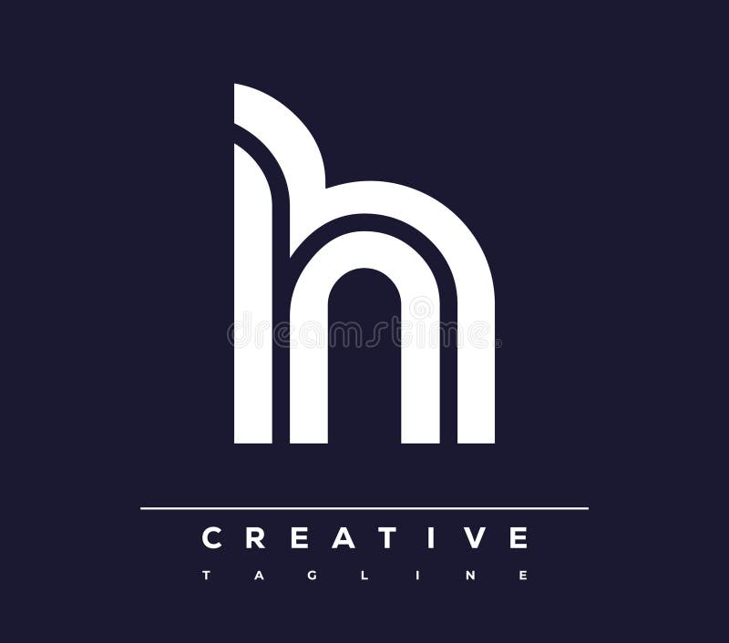 H abstract logo stock illustration. Illustration of business - 356194931