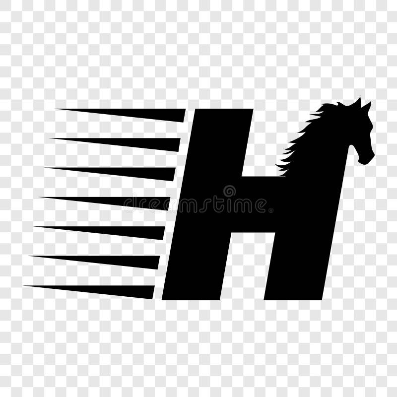 H Alphabet Horse Combination Logo Stock Illustrations – 10 H Alphabet ...
