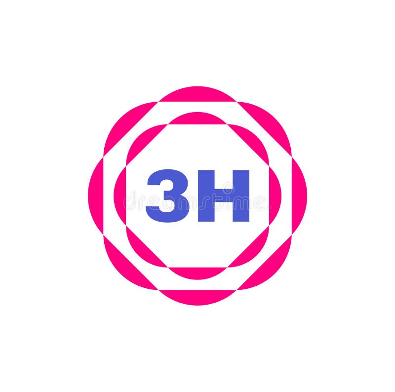 3H Brand Name Initial Letters Icon. 3H Name Unit Stock Vector ...