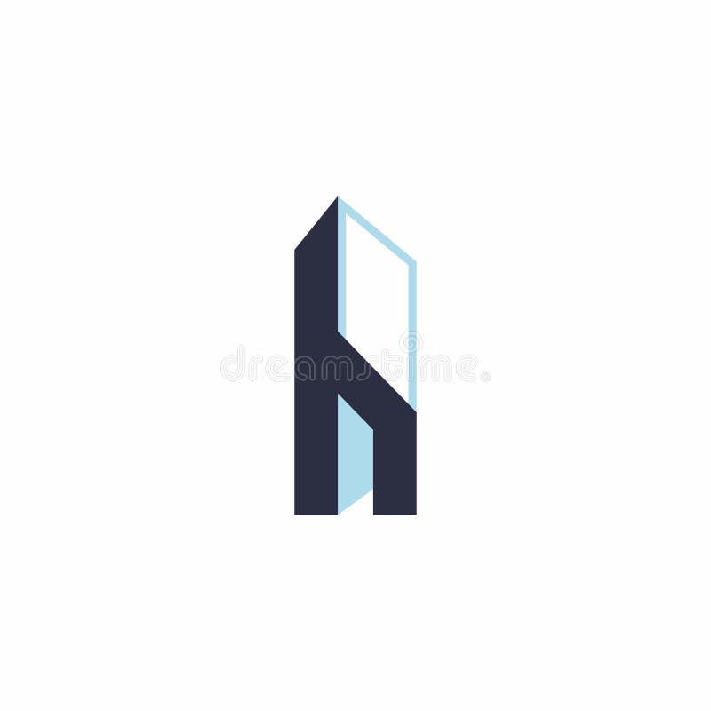H Building Logo Vector. Home Logo Design Stock Vector - Illustration of ...