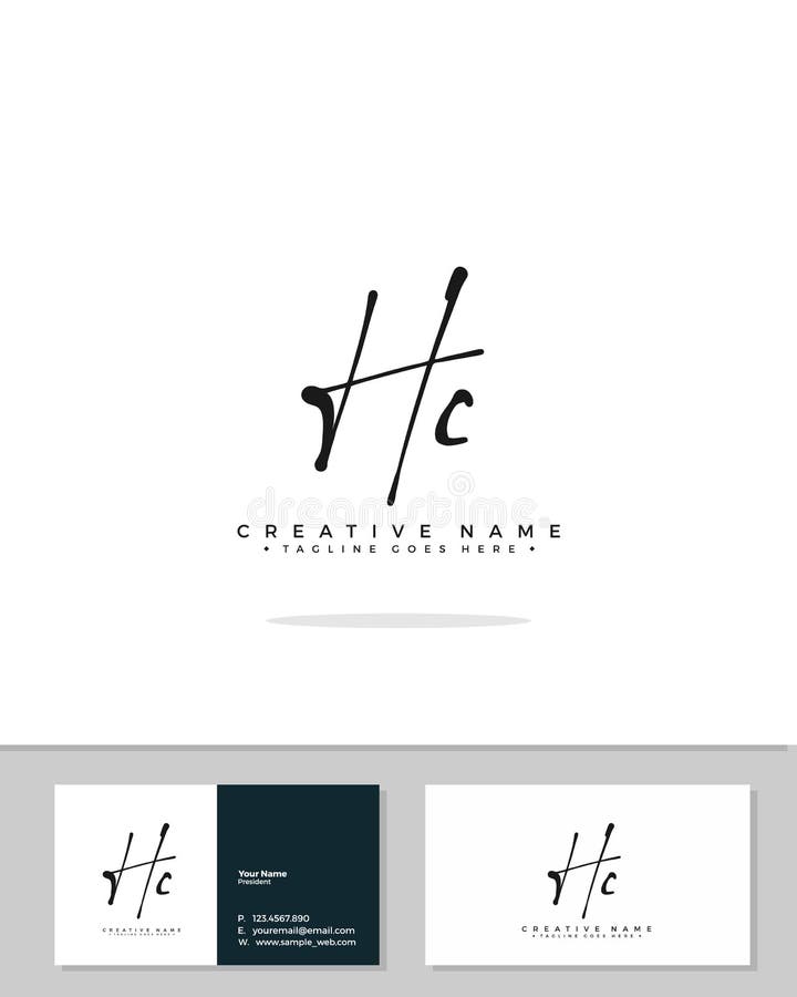 Hc Handwritten Signature Logo Stock Illustrations – 111 Hc Handwritten ...