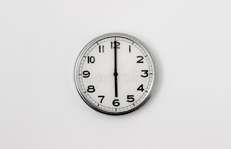 6h00 d'horloge photo stock. Image du concept, type, heure - 102068862