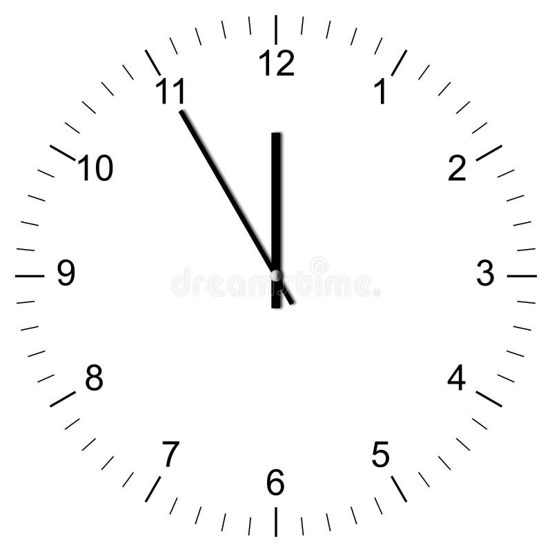 11h00 D'illustration D'horloge Illustration Stock - Illustration du ...