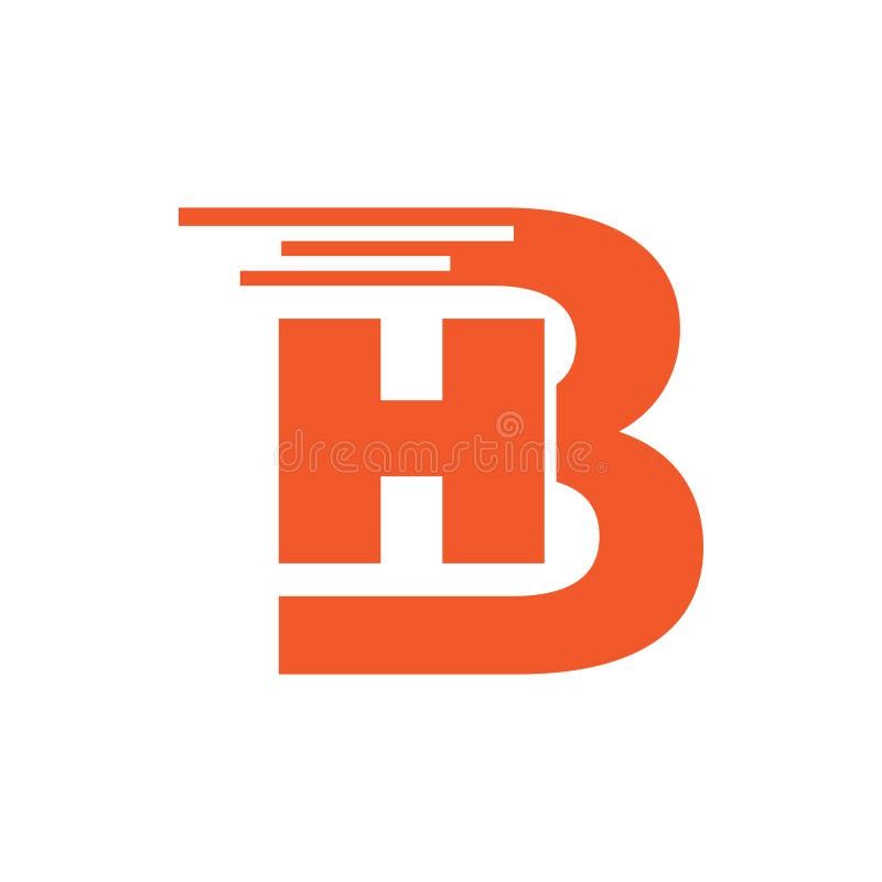 H e b logo inicial ilustração do vetor. Ilustração de carga - 327176101