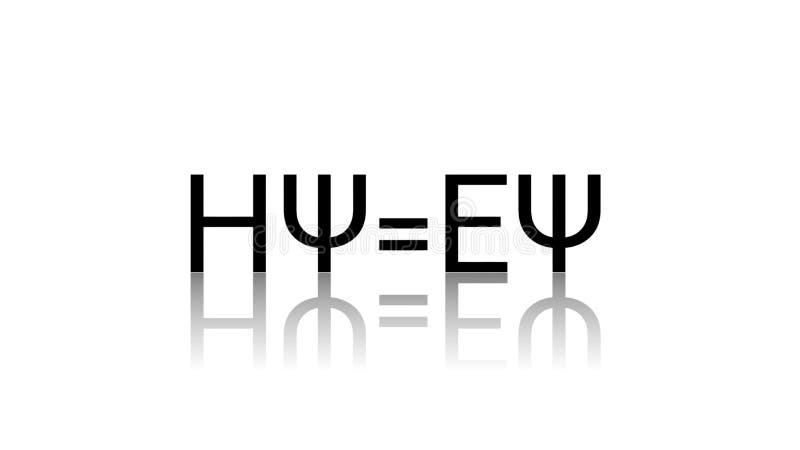 The H? E? Equation, Isolated on White Background. Stock Illustration ...