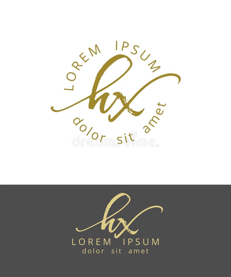 Monogram Calligraphy Logo Design Work Stock Illustrations – 702 ...