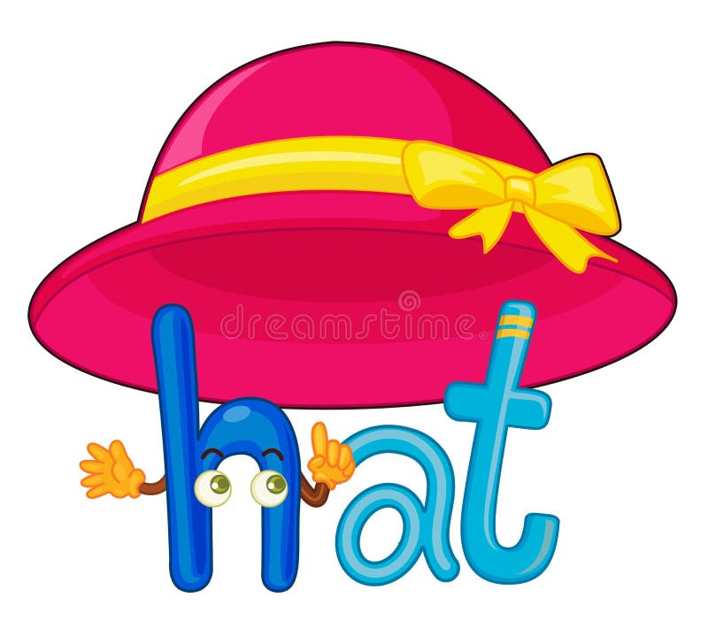 H for hat stock illustration. Illustration of colourful - 9175755
