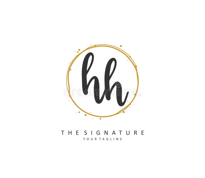 Initial Letter Handwriting and Signature Logo. a Concept Handwriting ...