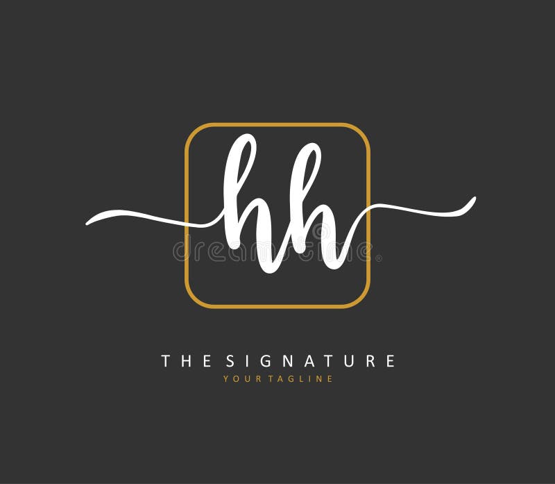 Initial Letter Handwriting and Signature Logo. a Concept Handwriting ...