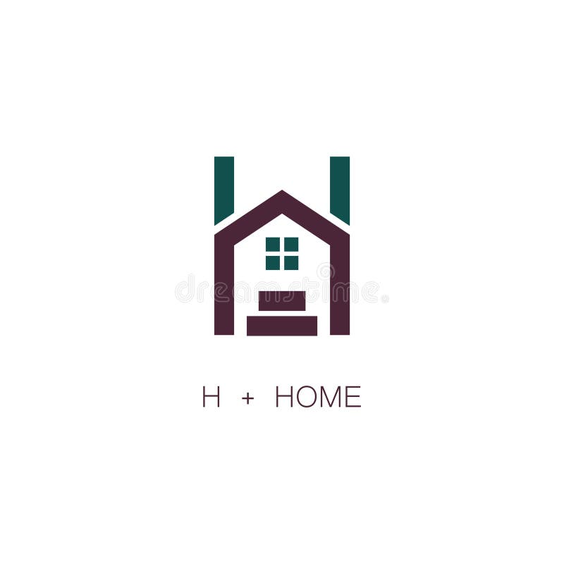 H Home Logo Vector Element. Initial Logo Template Stock Vector ...