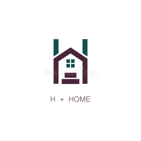 H Home Logo Vector Element. Initial Logo Template Stock Vector ...
