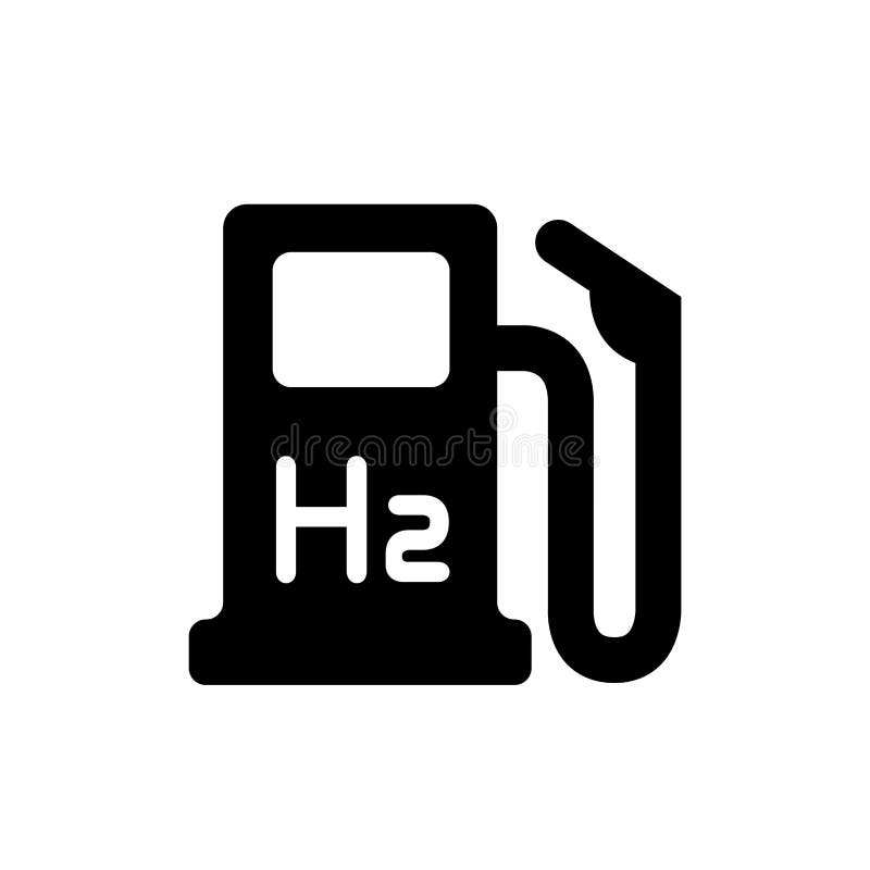 H2 Hydrogen Fuel Station Vector Icon Illustration Stock Vector ...