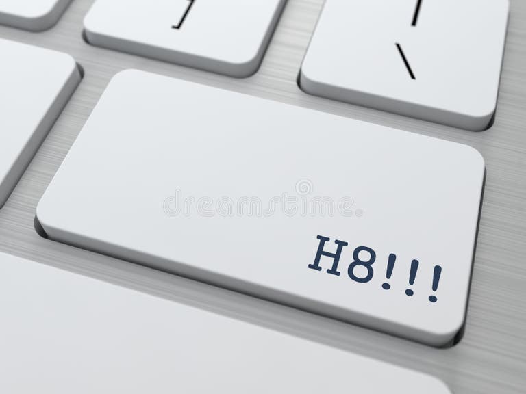 H8. Internet Concept. stock image. Image of keyboard - 32846725