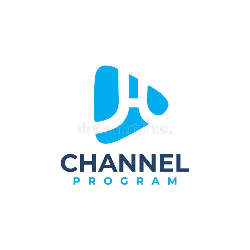 TV Channel Program Icon Logo Design Vector Template Stock Illustration ...