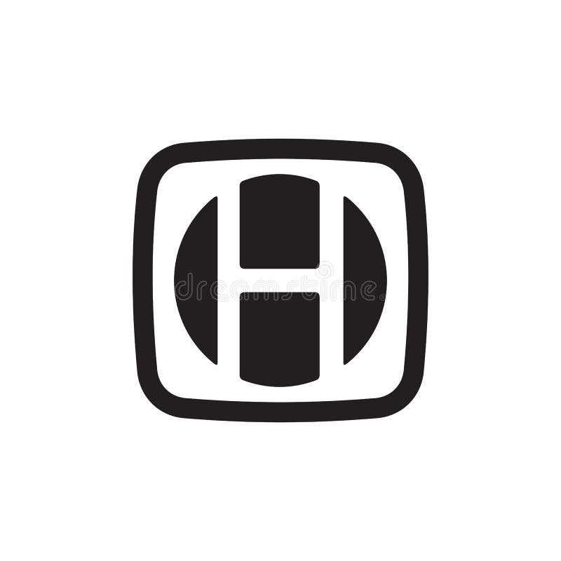 H Letter Initial App Logo Design Stock Vector - Illustration of ...
