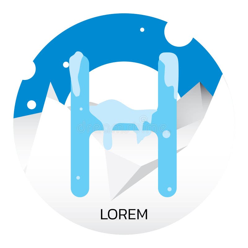 H letter logo design. stock vector. Illustration of book - 155140489