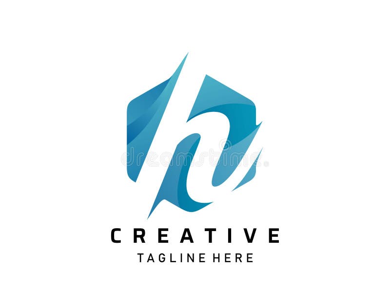 H Letter Technology Logo, Futuristic Icon Design Stock Vector ...