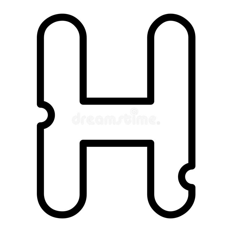 H Letter Typeface, Vector Mice Cheese Uppercase Font. Stock Vector ...