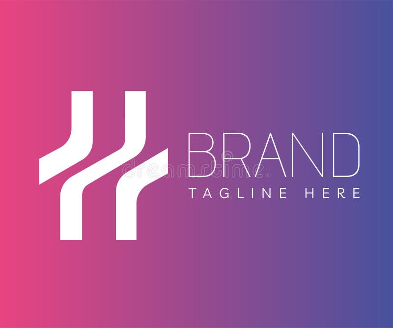 Letter H Logo Design. Letter H with Road Logo Stock Vector ...