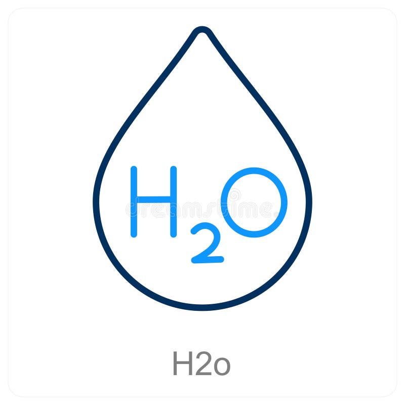 H2o and water stock illustration. Illustration of vector - 341690202