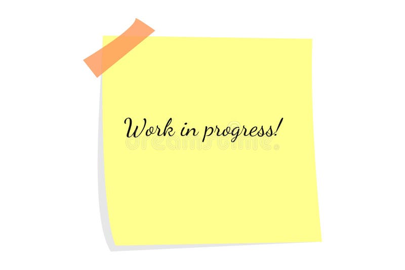 Post it (your message) stock illustration. Illustration of note - 8239977