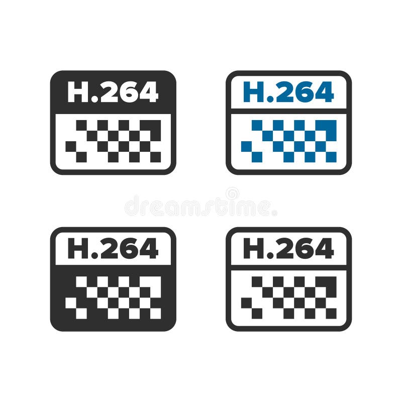 H.264 Video Compression Standard Stock Vector - Illustration of format ...